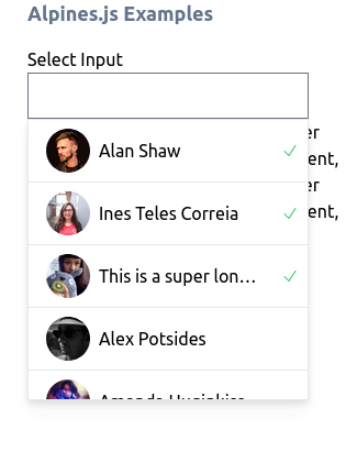 Custom Select Component Tailwind + Alpine.js · Issue #6 · dwyl/learn-alpine.js · GitHub