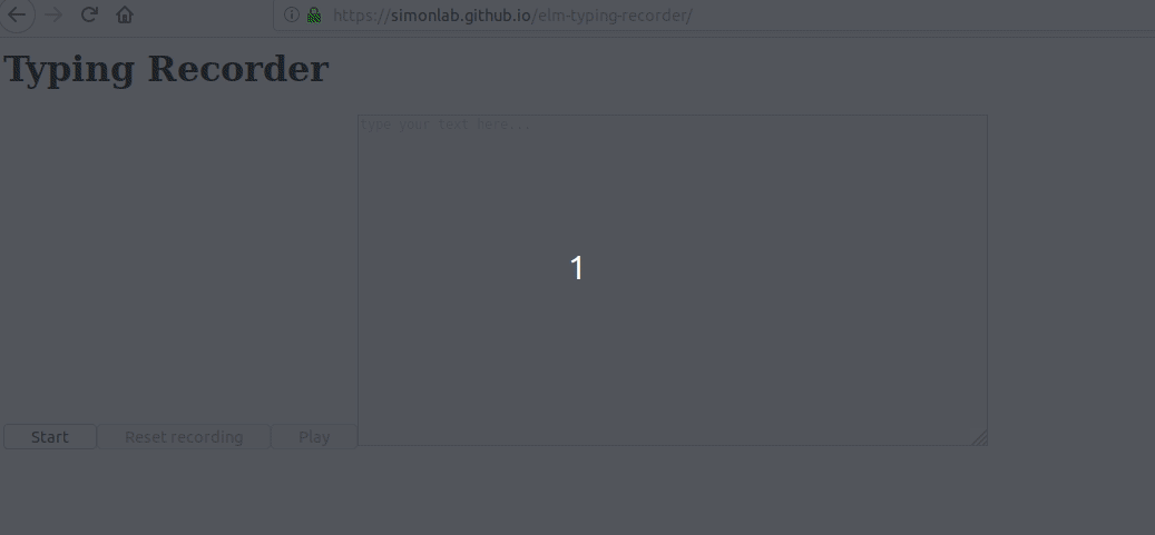 GitHub - SimonLab/elm-typing-recorder: Record what you type