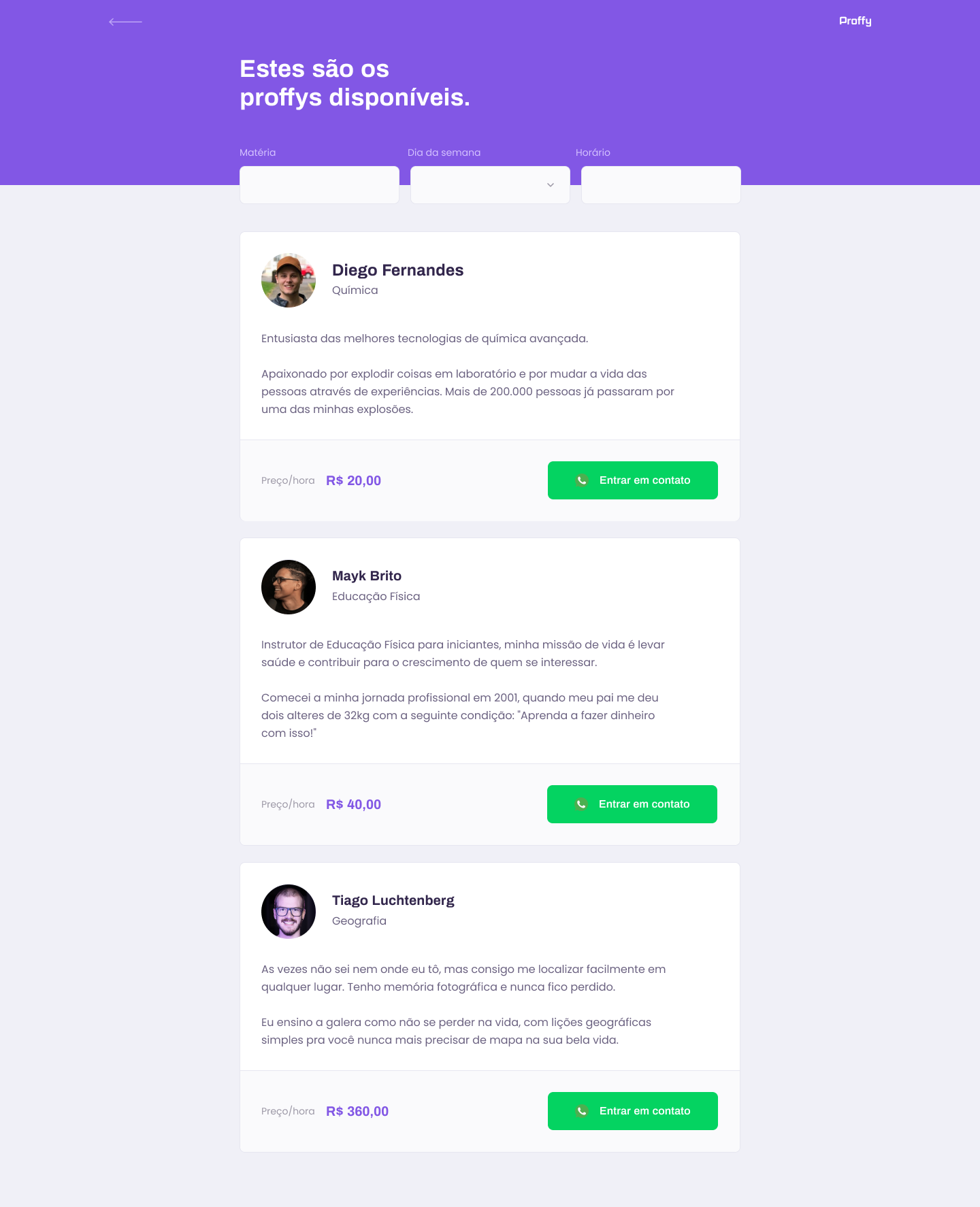GitHub - HallanCosta/proffy: Projeto NLW #02 - Proffy