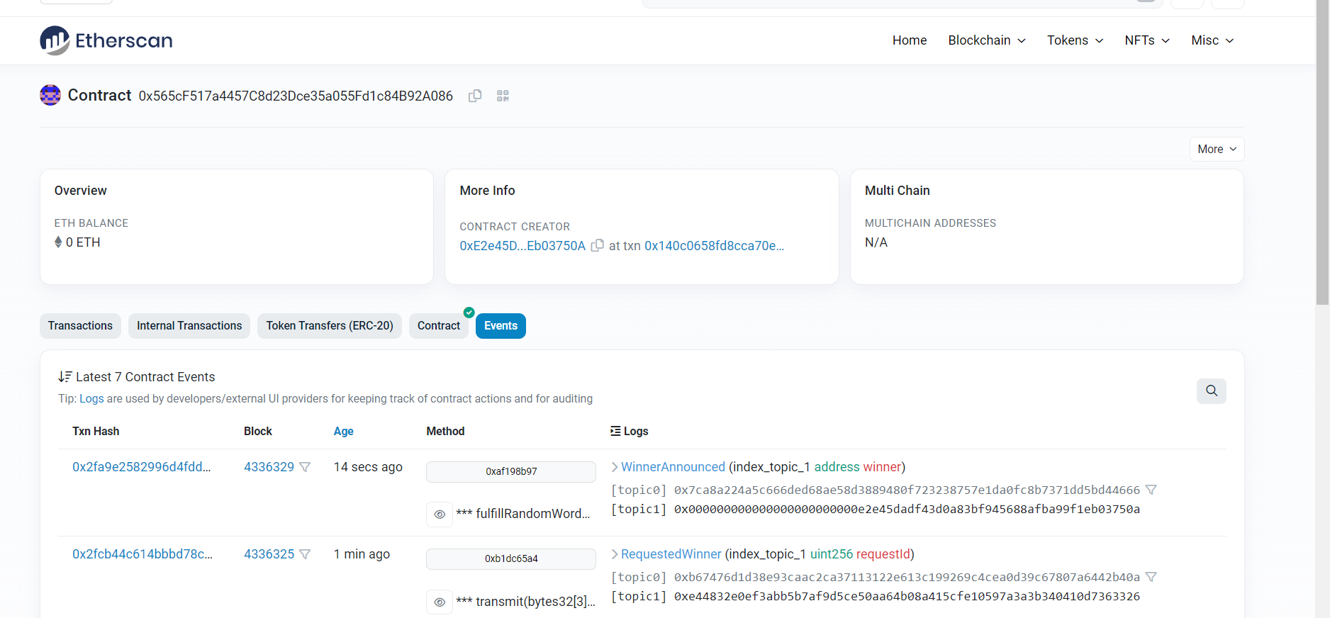 Contract Balance Disappeared · Smartcontractkit Full Blockchain Solidity Course Js · Discussion