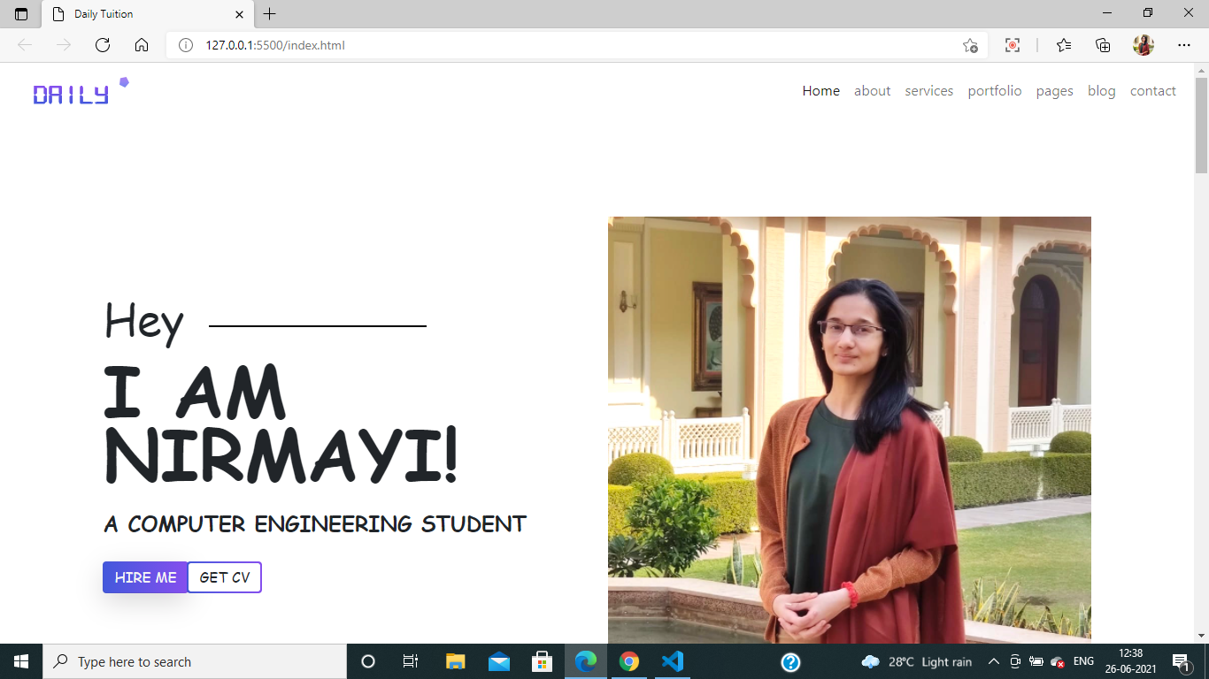 GitHub - nimukelkar/Portfolio-Website: Created my own portfolio website ...