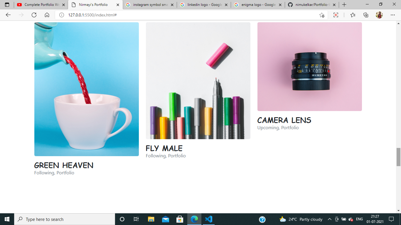 GitHub - nimukelkar/Portfolio-Website: Created my own portfolio website ...