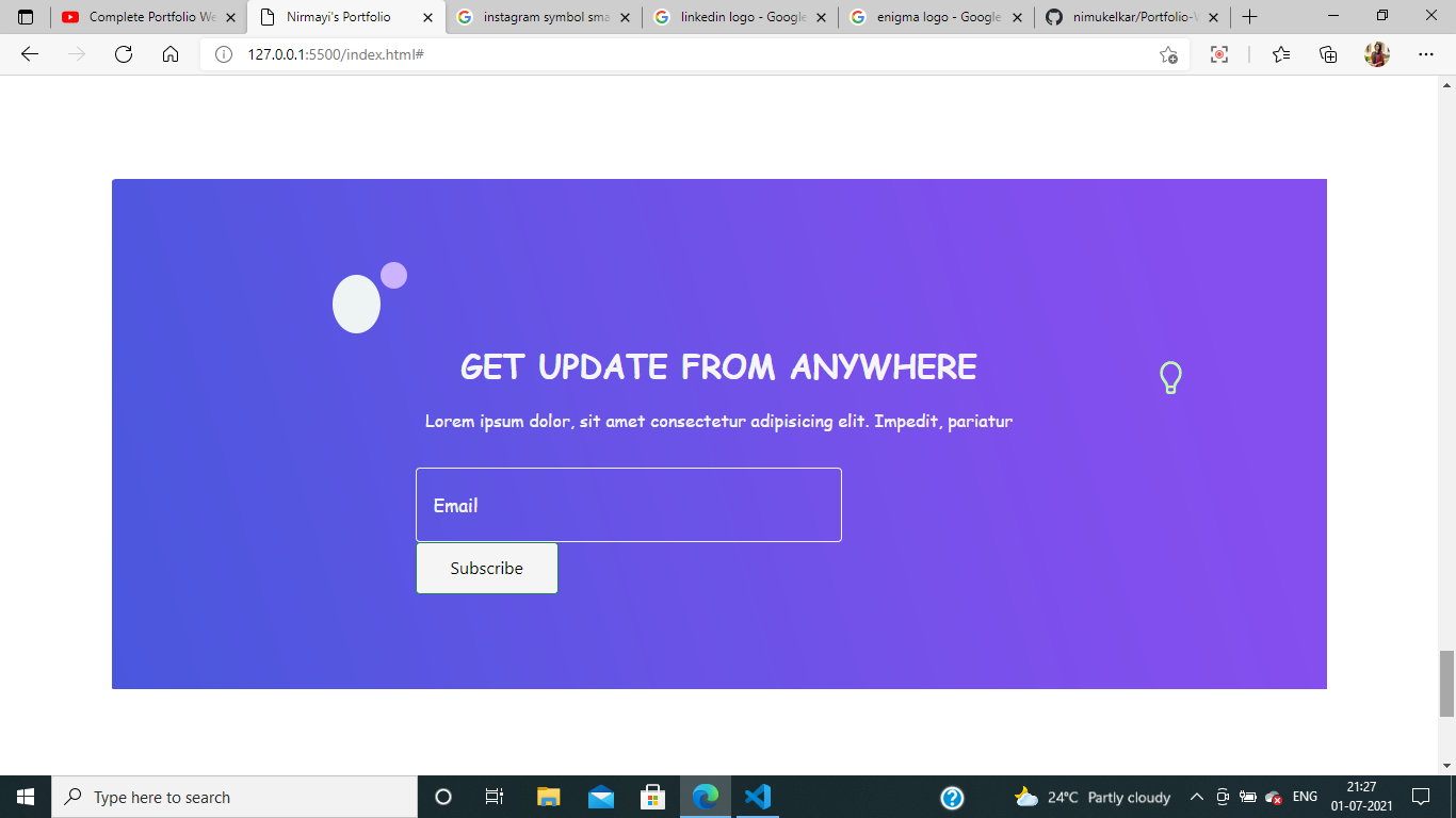 GitHub - nimukelkar/Portfolio-Website: Created my own portfolio website ...