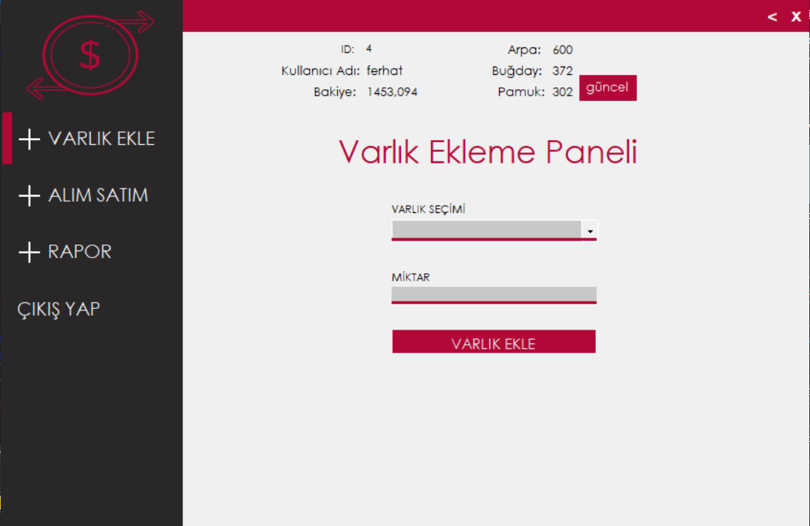 GitHub - ferhateroglu/Exchange-App: Yazılım Yapımı final projesi