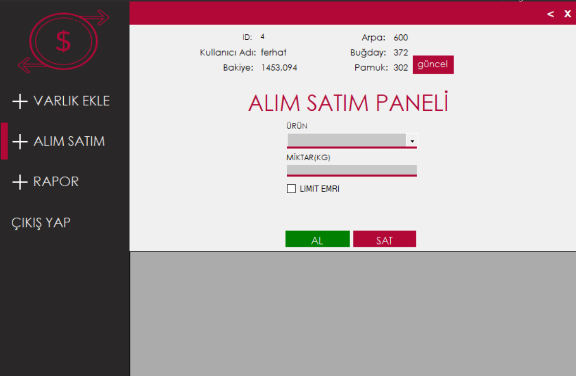 GitHub - ferhateroglu/Exchange-App: Yazılım Yapımı final projesi