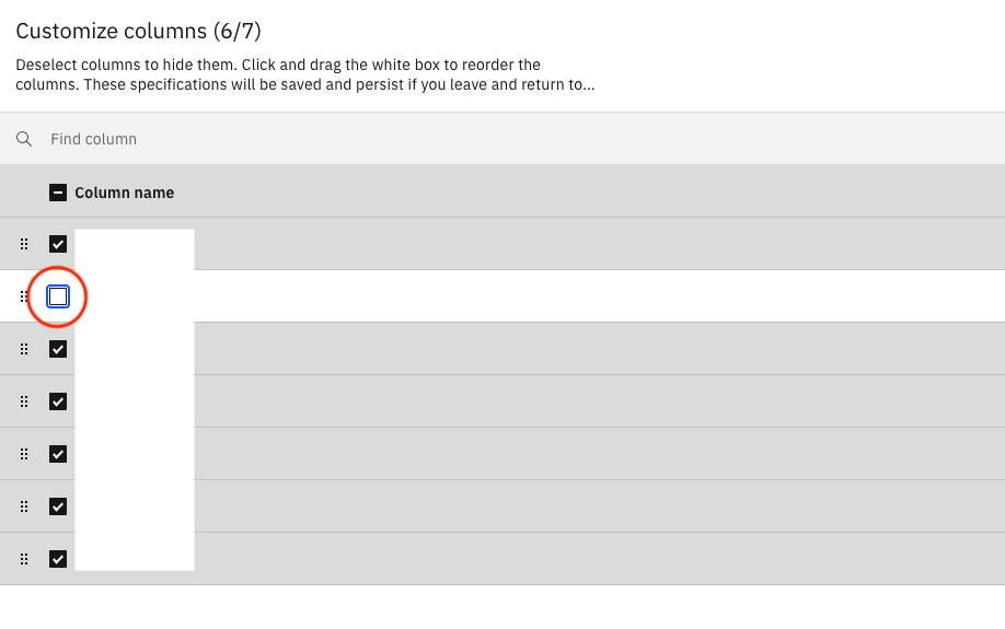 [datagrid] Checkbox Moving At Column Customization · Issue 2820 · Carbon Design System Ibm