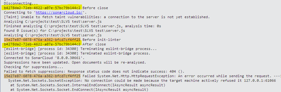 Connection refused Error on opening a folder with js file. · Issue #3143 · SonarSource/sonarlint ...