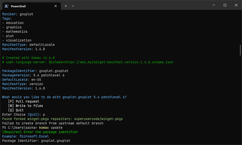 [Feature/Idea]: Komac should warn/avoid creating invalid manifests · Issue #201 · russellbanks ...