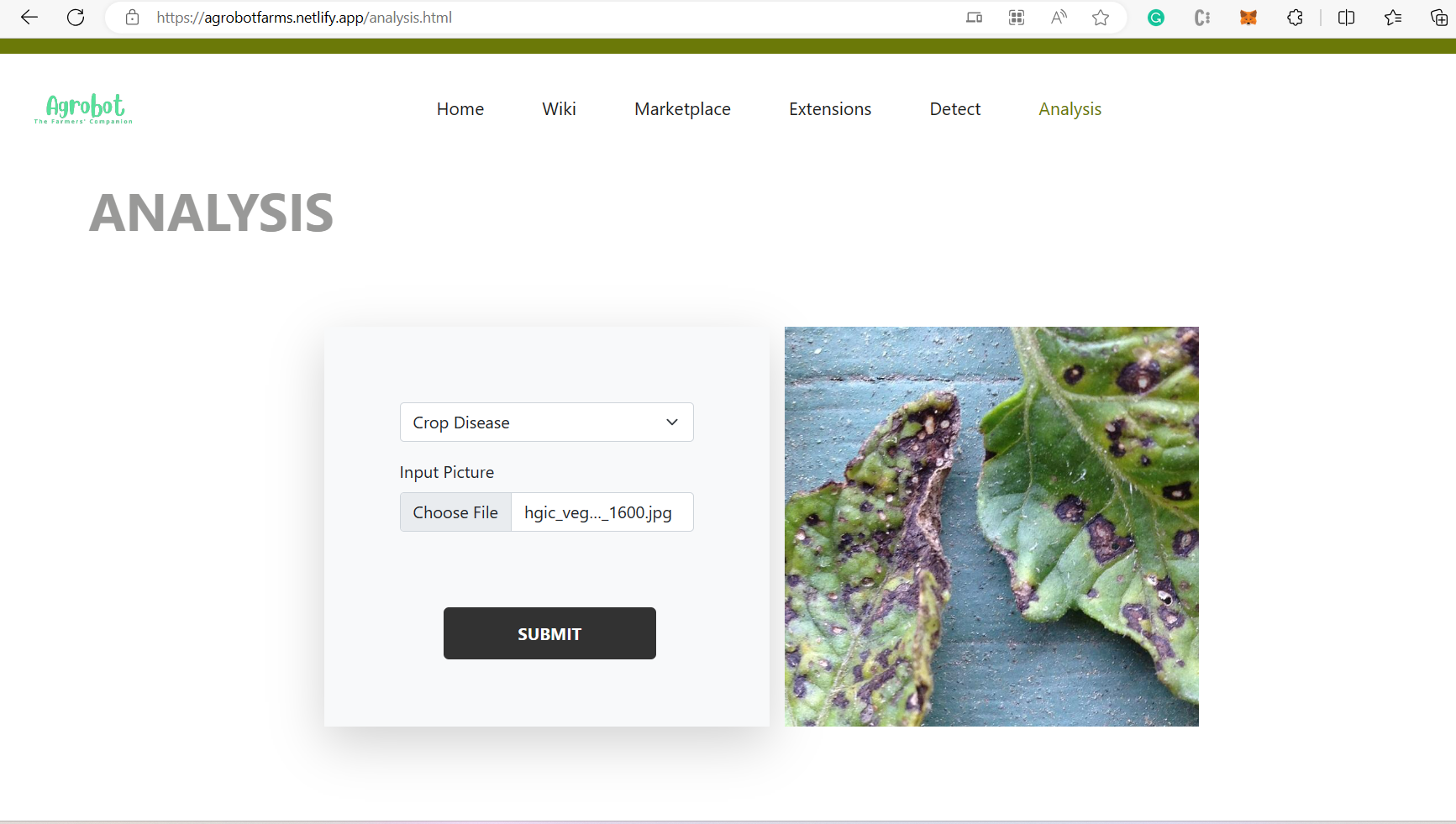 Add loading Bar to the crop Analysis · Issue #13 · osinkolu/Agrobotfarms · GitHub
