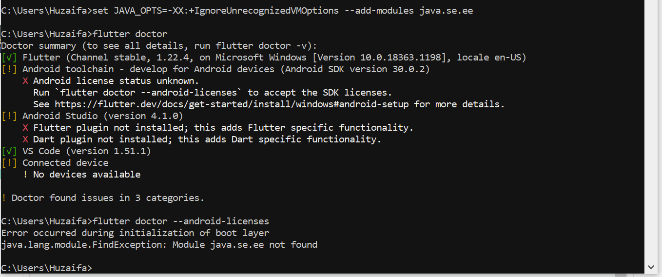 I can not install Flutter, and flutter doctor says android Studio does not have Dart or flutter ...