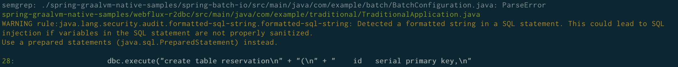 Remove Error and Warn from default Semgrep output · Issue #903 · semgrep/semgrep · GitHub