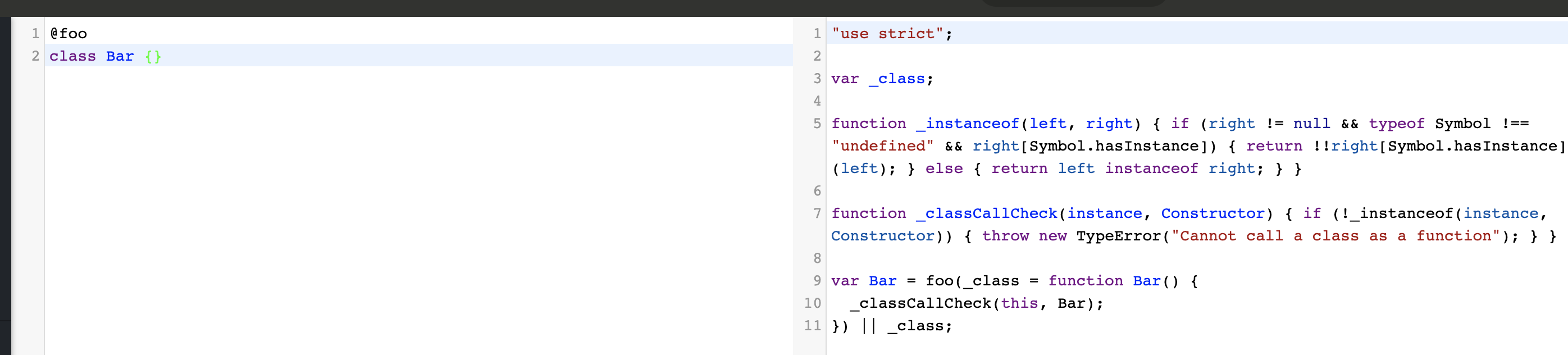 How to make the compiled decorator code not different from typescript and babel? · Issue #32476 ...