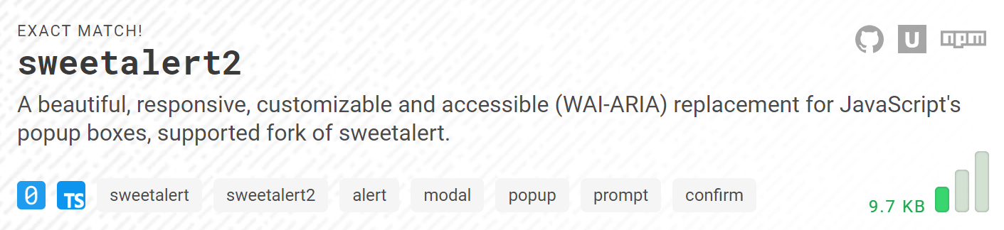 Add ES "module" entrypoint · Issue #1376 · sweetalert2/sweetalert2 · GitHub