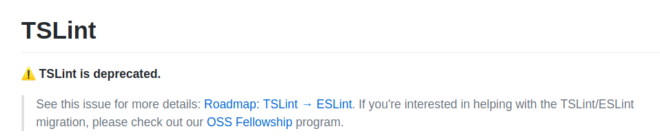 Use ESLint instead of TSLint · Issue #154 · sweetalert2/ngx-sweetalert2 · GitHub