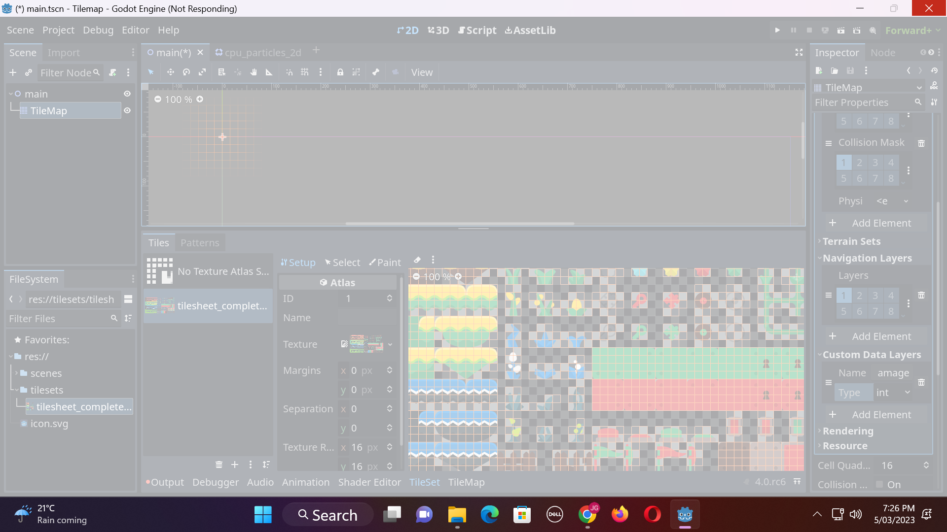 Tileset editing leads to unrecoverable crash · Issue #74422 · godotengine/godot · GitHub