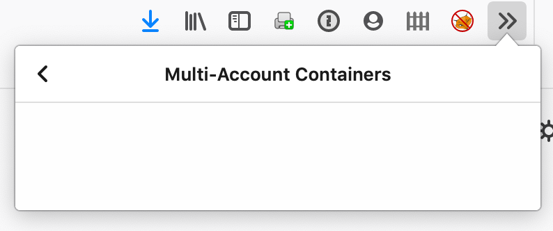 Menu open behind something or not at all · Issue #1776 · mozilla/multi-account-containers · GitHub