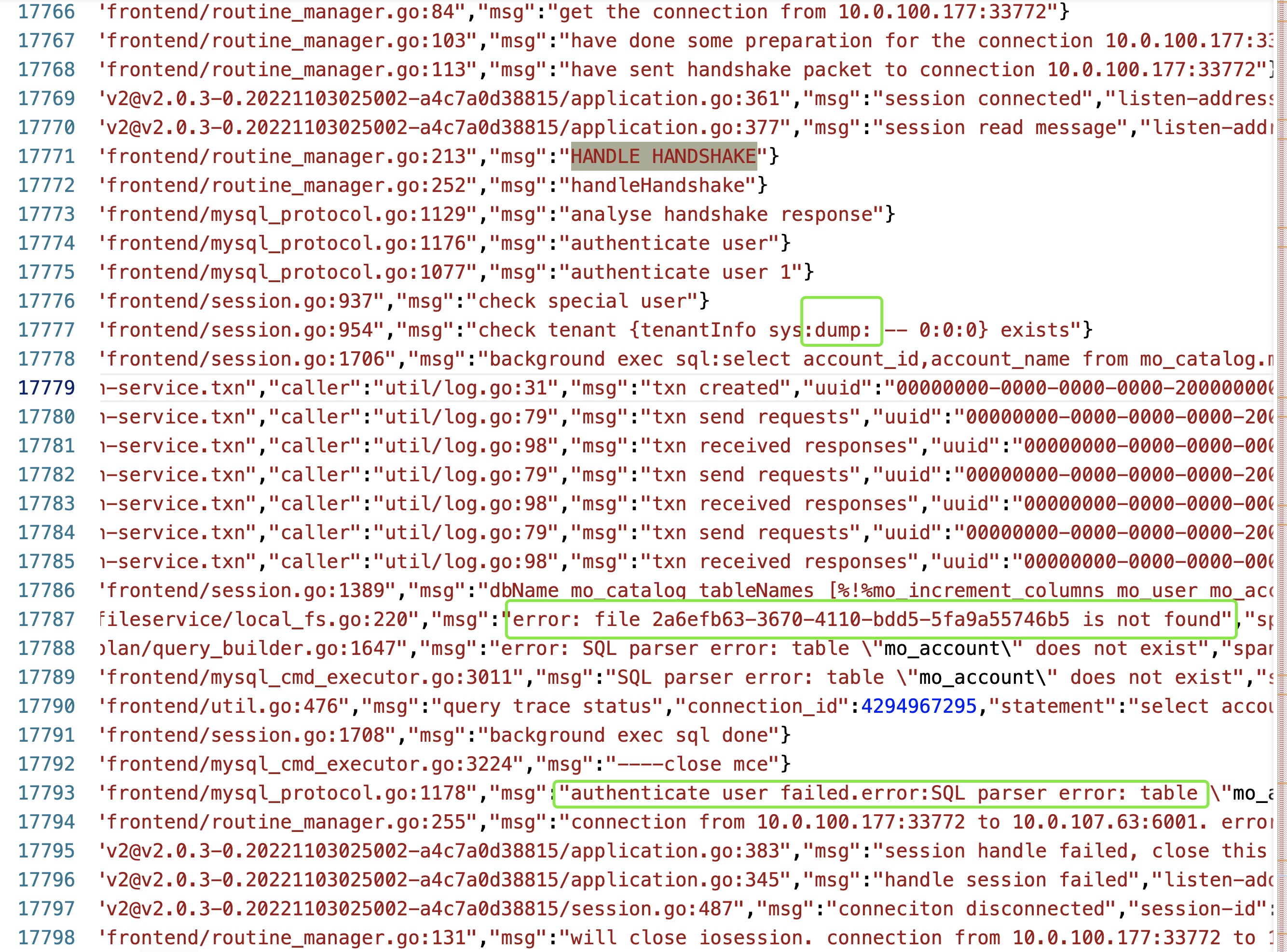 [Bug]: User login is hung by mo with tae-cn-tae-dn running on k8s · Issue #6246 · matrixorigin ...