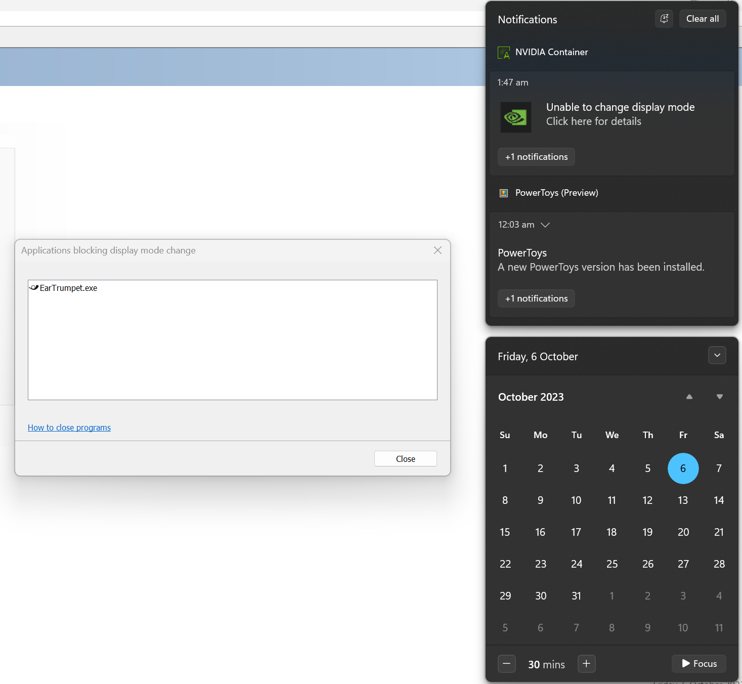 EarTrumpet Blocking Display Mode Change NVIDIA · Issue #1464 · File-New-Project/EarTrumpet · GitHub