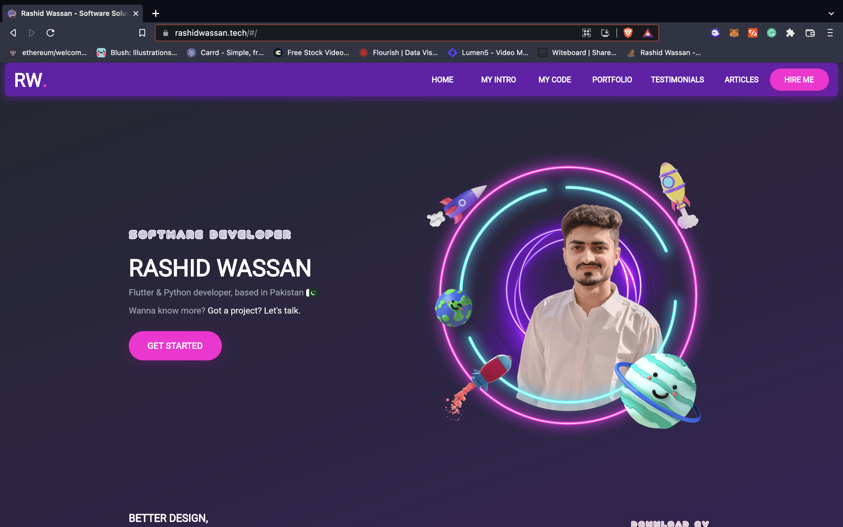 GitHub - rashidwassan/profile: My first portfolio website in Flutter