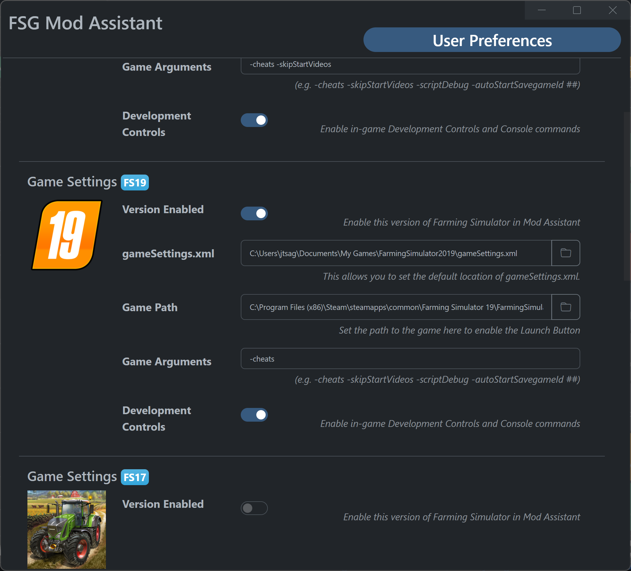[FEATURE] Several FS games installed · Issue #69 · FSGModding/FSG_Mod_Assistant · GitHub