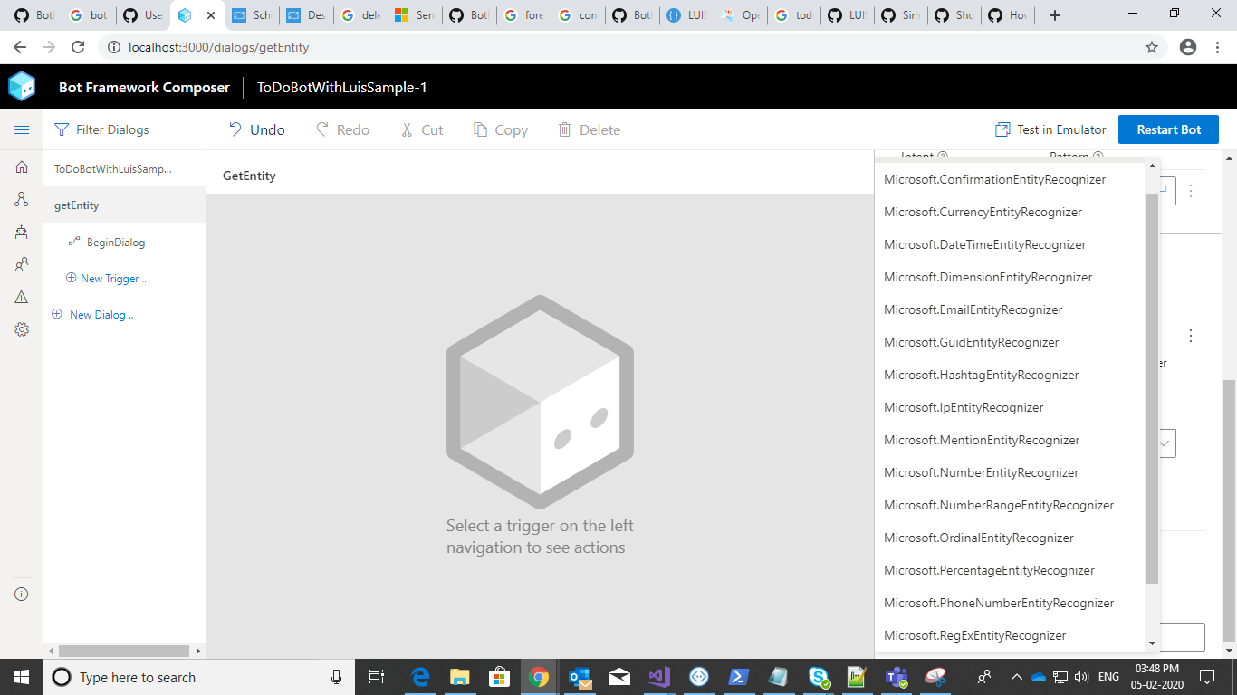 Entity Recognizer functionality · Issue #1951 · microsoft/BotFramework-Composer · GitHub