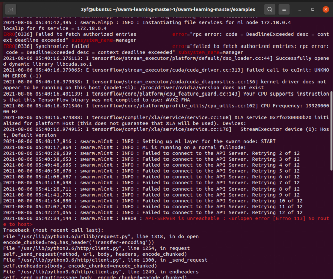 MNIST-Keras cannot be deployed properly · Issue #41 · HewlettPackard/swarm-learning · GitHub