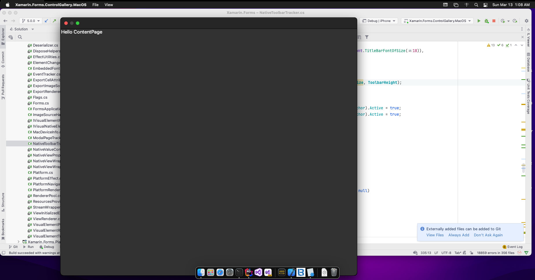 [Bug][macOS] NSToolbarItem.minSize and NSToolbarItem.maxSize methods are deprecated. Usage may ...