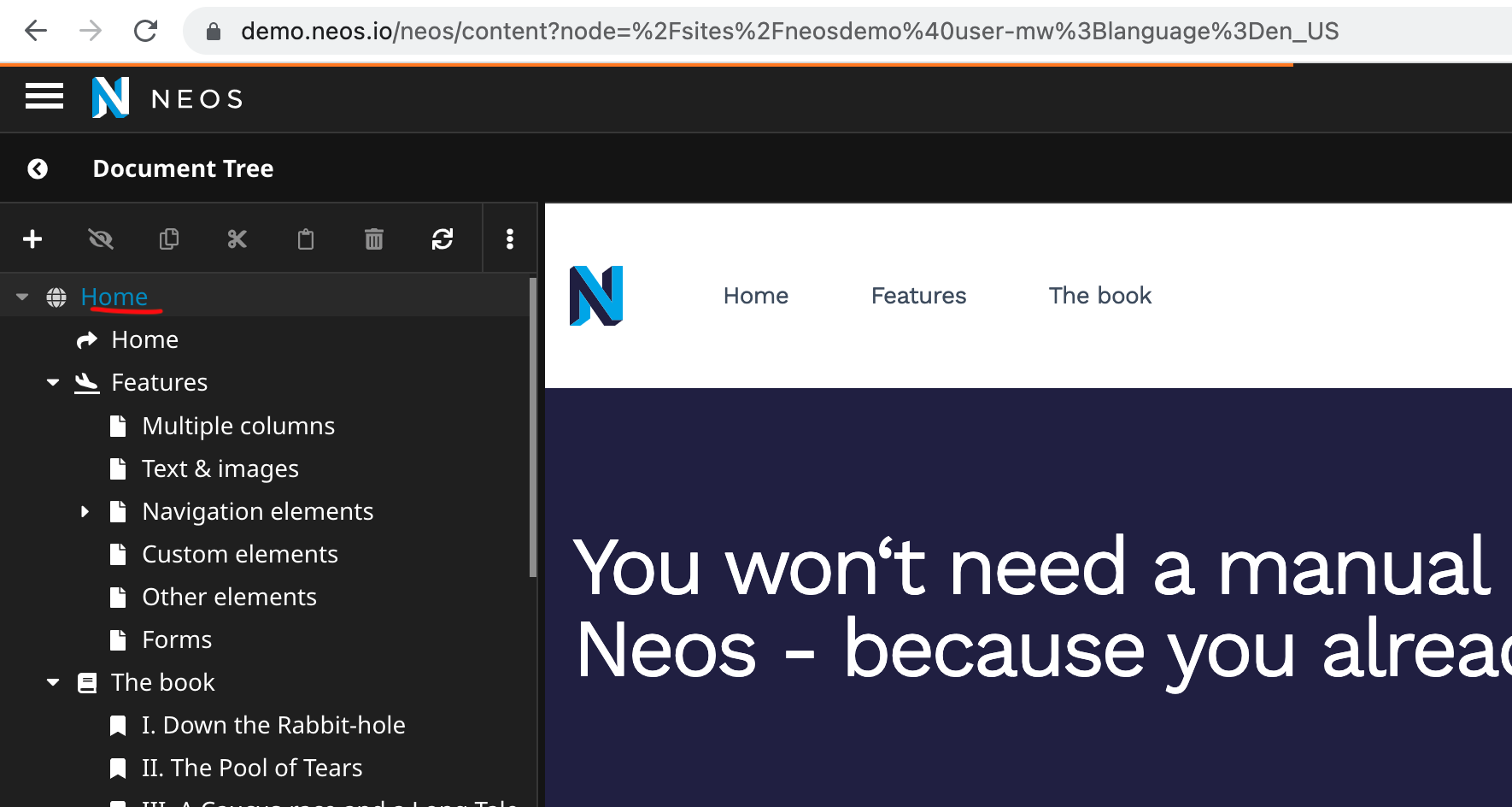 BUG: In-page links in the backend cause pages to load forever · Issue #3920 · neos/neos ...