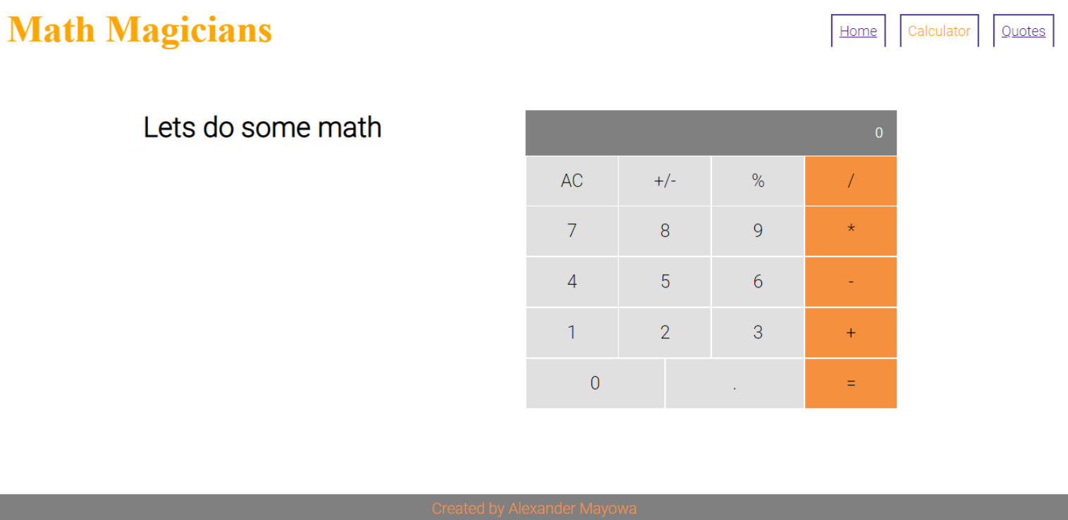 GitHub - alexander16108/react-math-calculator: For all you math fans, here is a calculator app ...