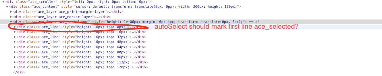 ace_selected is not marked in autoComplete popup · Issue #3799 · ajaxorg/ace · GitHub