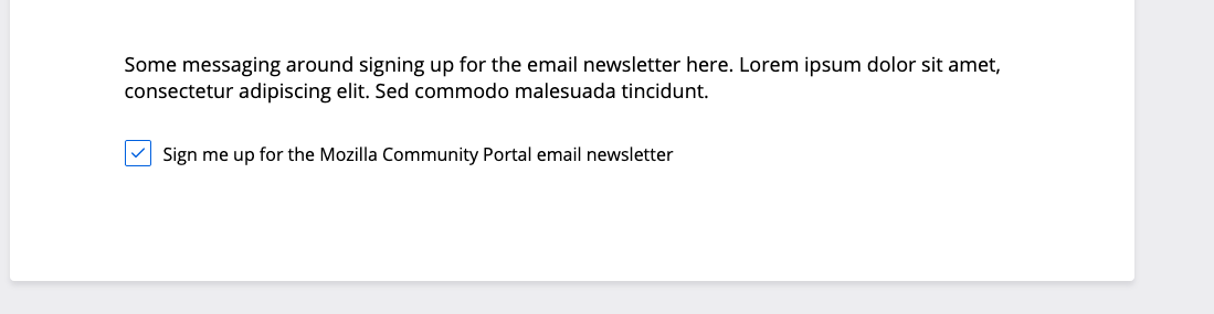 Community Newsletter Checkbox Bugs · Issue #207 · mozilla/community ...