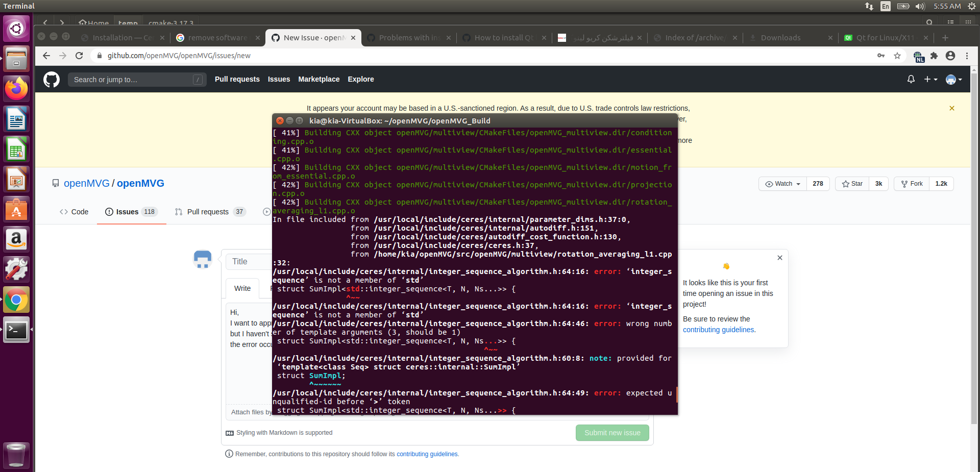 installation problem · Issue #1776 · openMVG/openMVG · GitHub