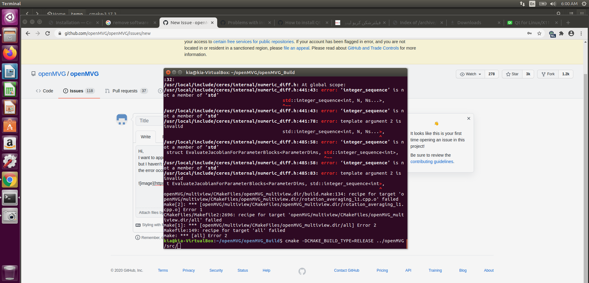 installation problem · Issue #1776 · openMVG/openMVG · GitHub