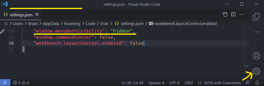Partial Profile created by settings unchecked (thus Settings using default profile) doesn't ...