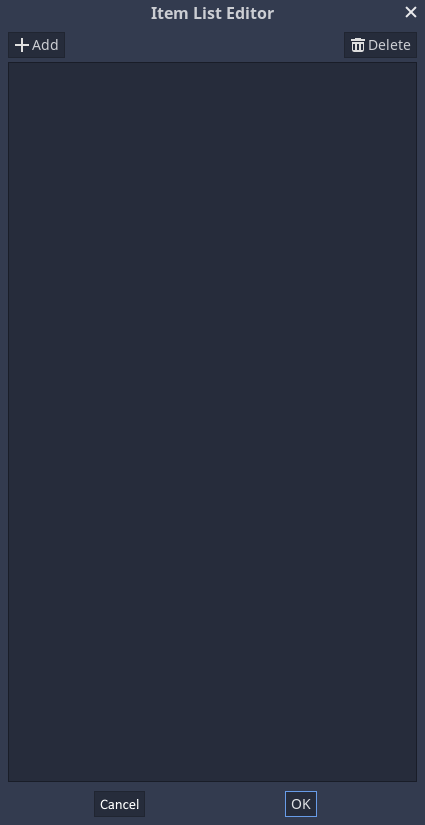Add a Cancel button to the item list editor of OptionButton · Issue #1020 · godotengine/godot ...