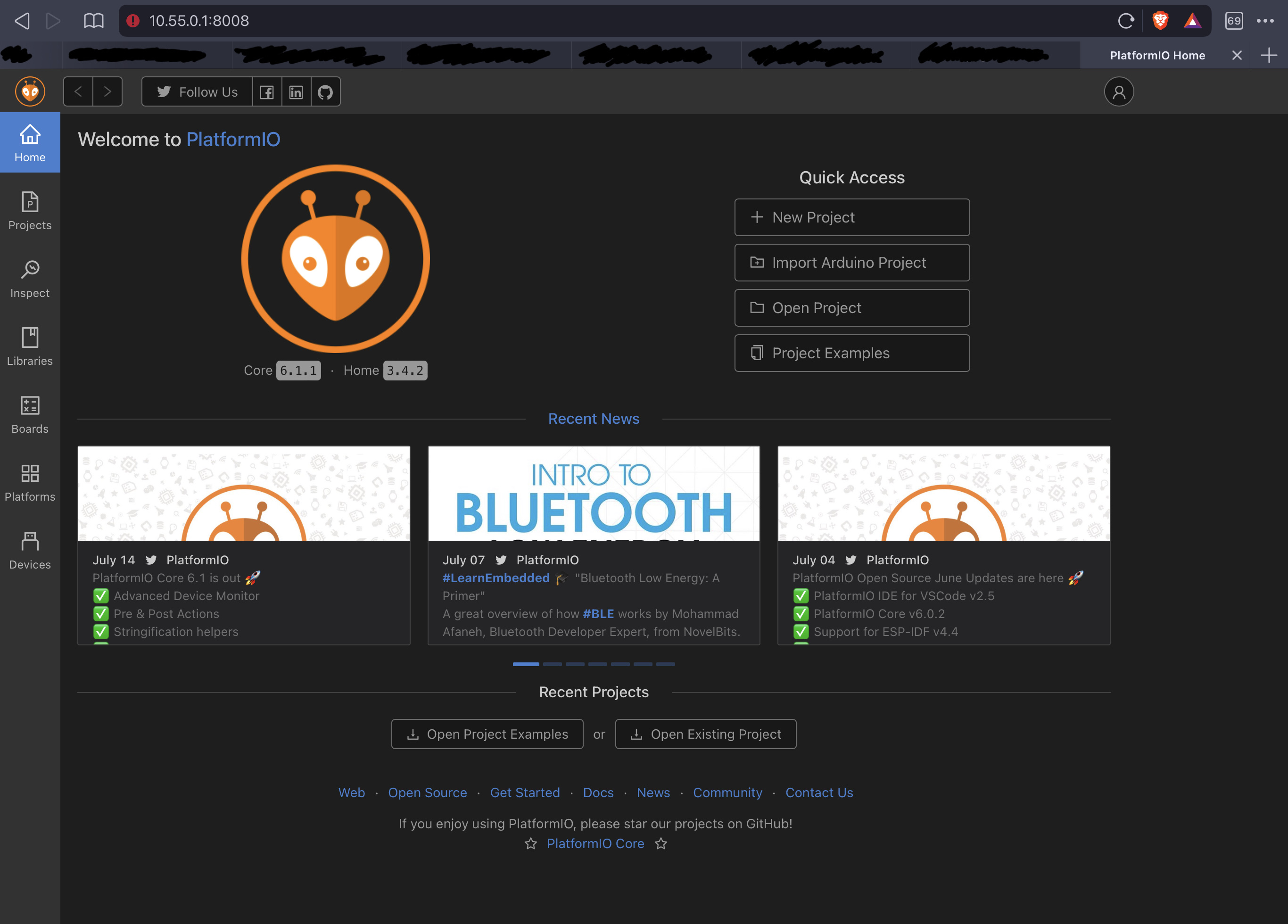 PIO Home not showing up · Issue #3278 · platformio/platformio-vscode-ide · GitHub