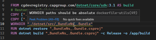 HOW TO Suppress Problem? · Issue #2670 · microsoft/vscode-docker · GitHub