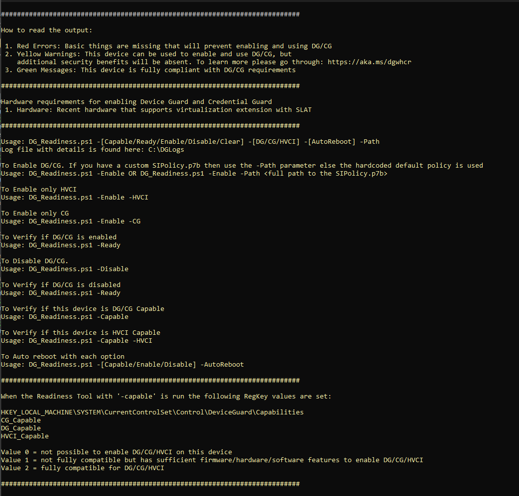 GitHub - Joao-Paulino/DG_DC: Windows Defender Device Guard and Windows Defender Credential Guard ...