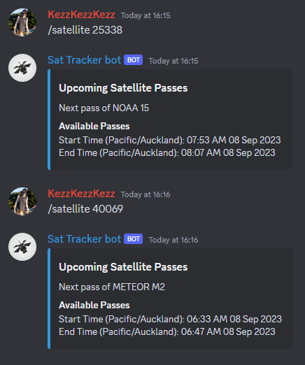 GitHub - kezzkezzkezz/Discord-Sat-tracker: Discord bot for Satellite tracking