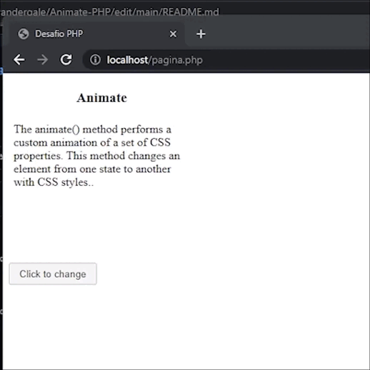 GitHub - wandergale/Animate-PHP