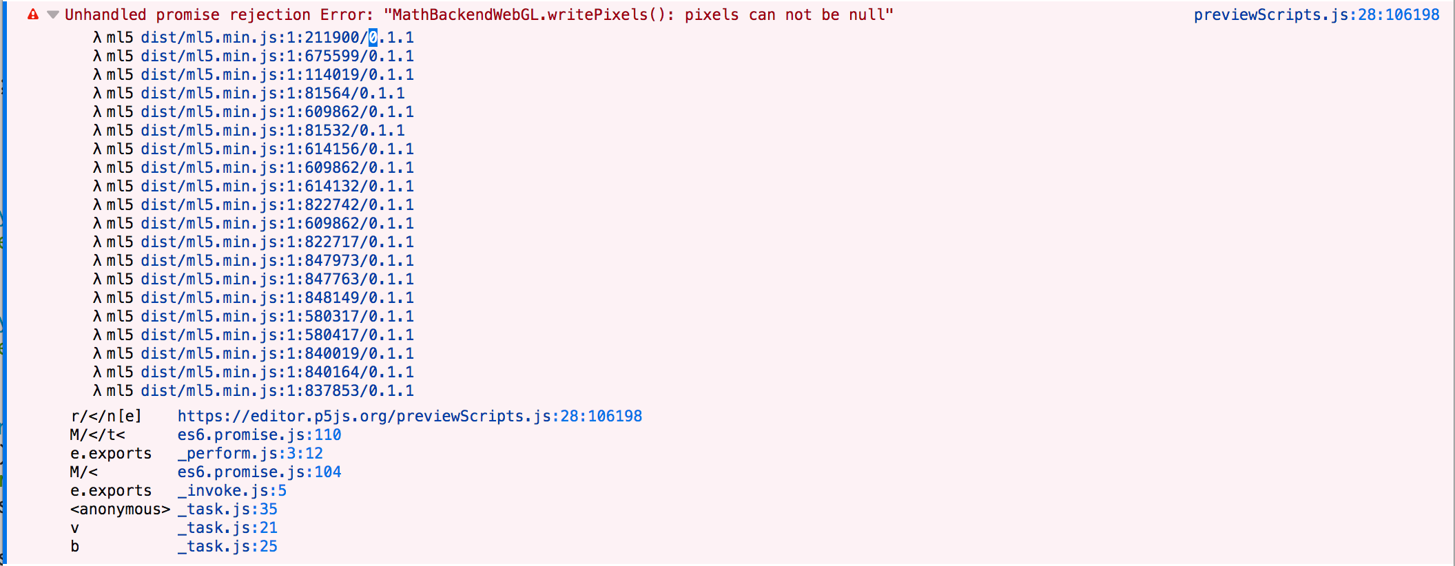 classification.addImage() crashes in Firefox · Issue #230 · ml5js/ml5-library · GitHub