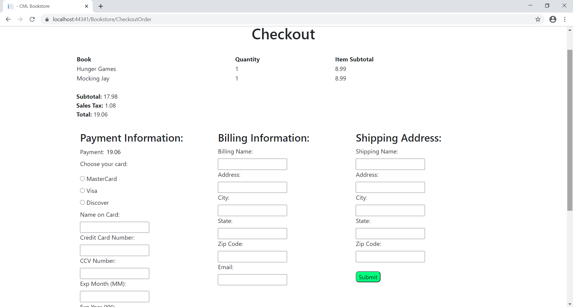 GitHub - clambert0615/Bookstore: Personal project using multiple languages
