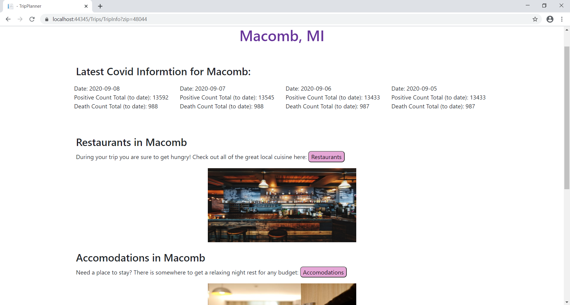 GitHub - clambert0615/Trip-Planner