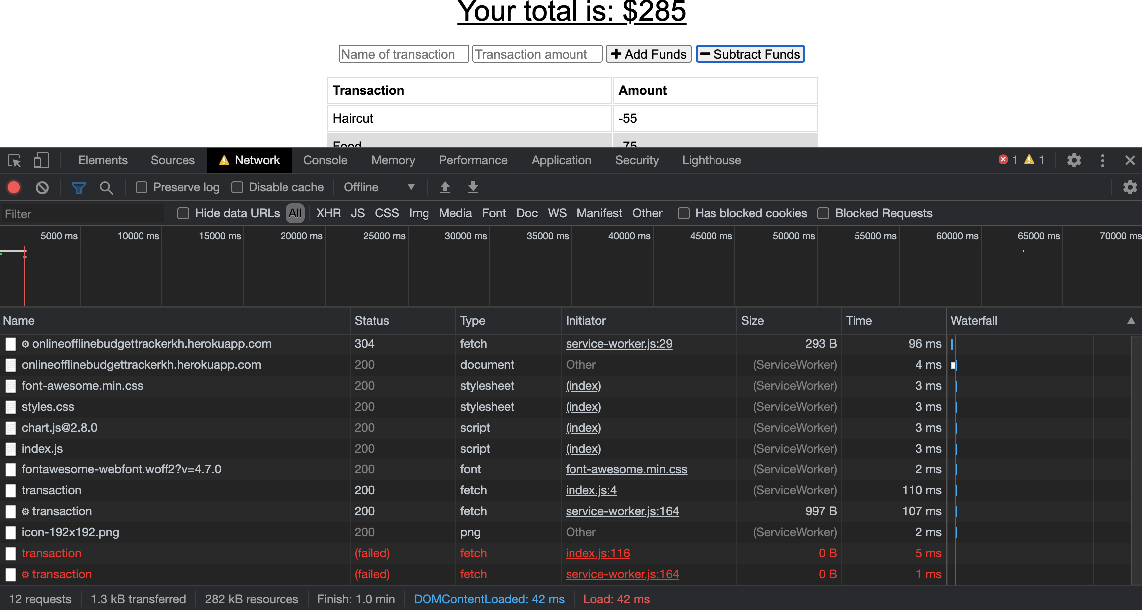 GitHub - kcjhill1234/OnlineOfflineBudgetTrackers