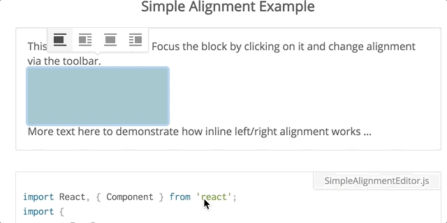 Can't select block with alignment plugin after typing · Issue #787 · draft-js-plugins/draft-js ...