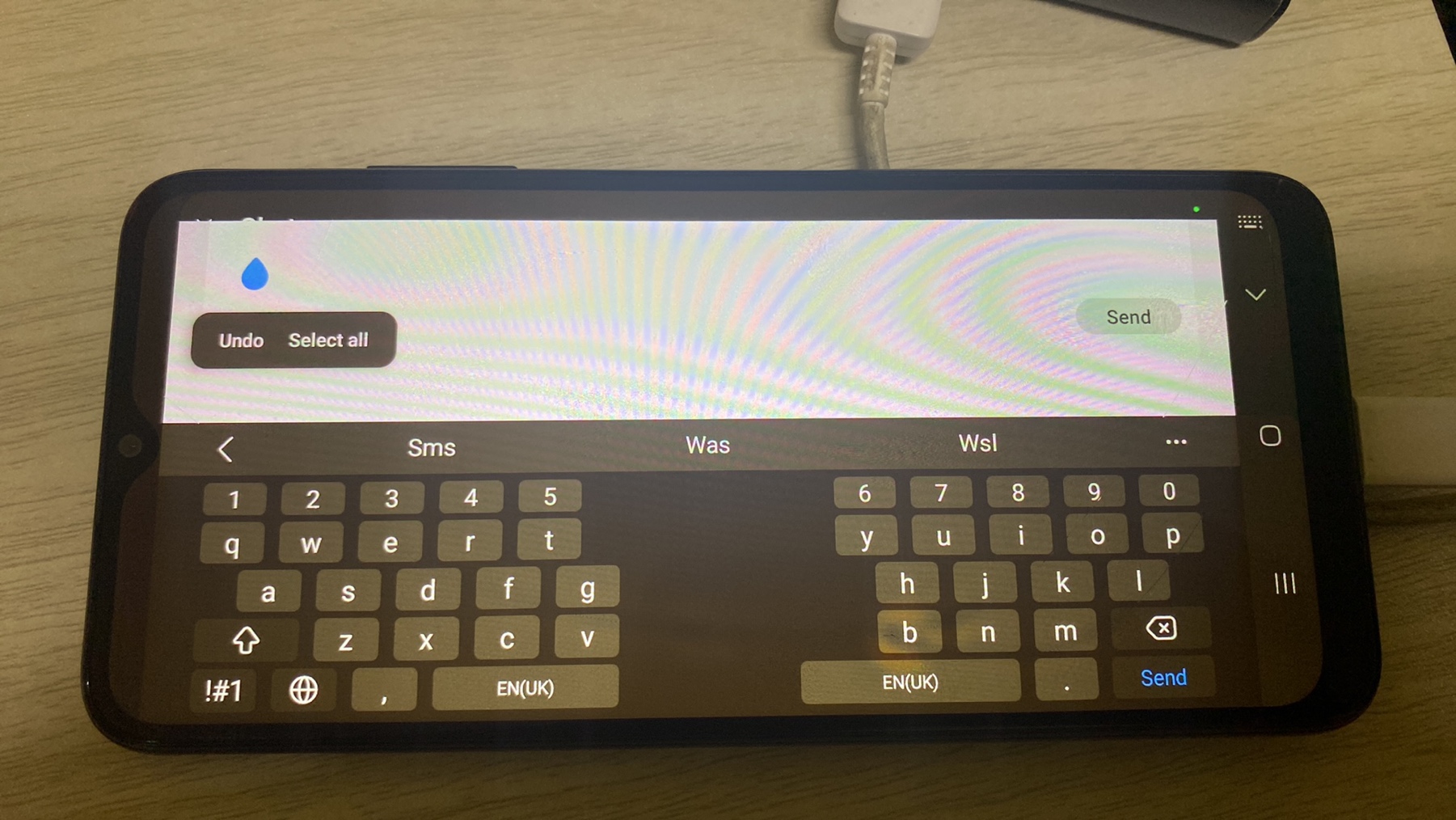User Entered Values Shown In White Color In Chat Textfield In Landscape Mode · Issue 13469