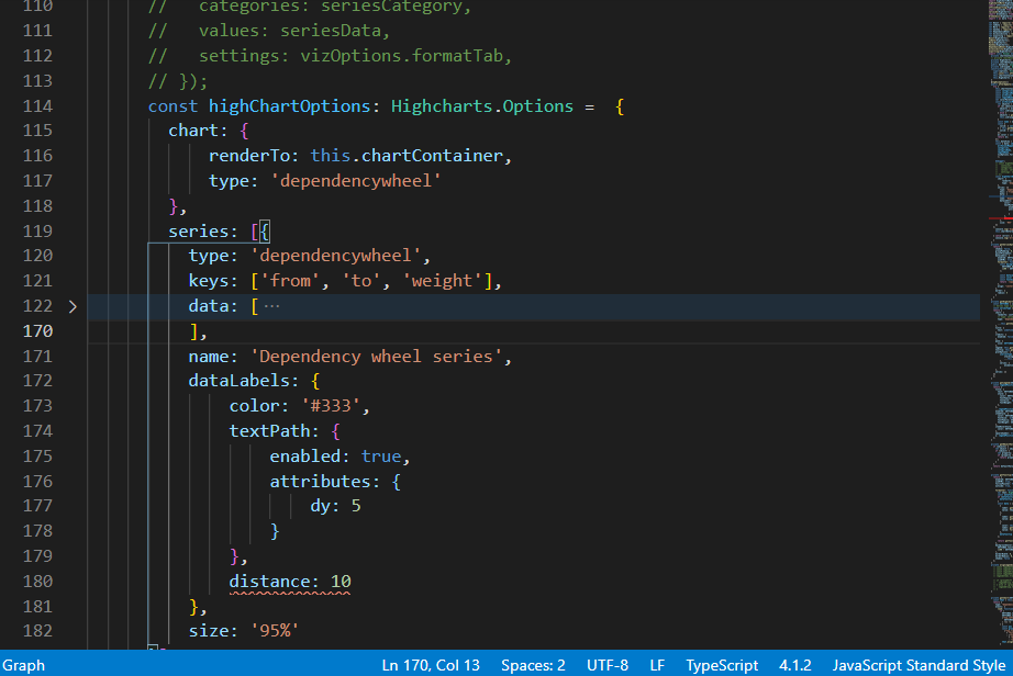 getting error while implementing dependency wheel "Type '[string ...