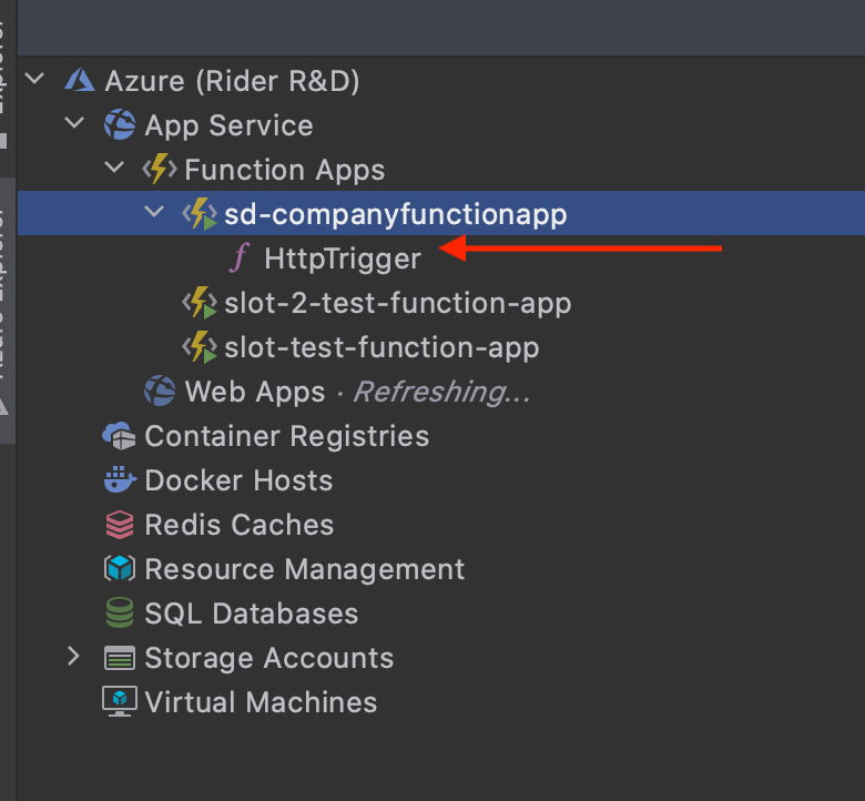 Show Deployment Slots for Function Apps in Azure Explorer · Issue #401 · JetBrains/azure-tools ...