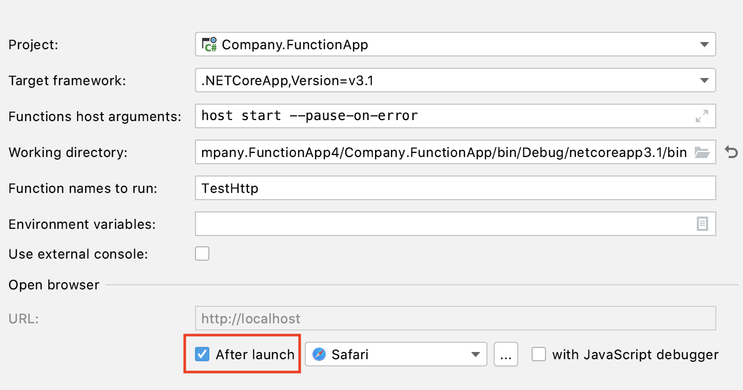 Run Function App Configuration Ignores Open In Browser Browser Setting · Issue 409