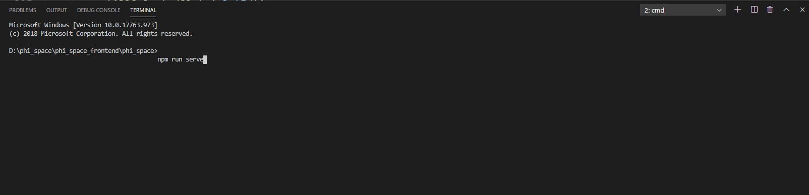 A blank line found every time I type in the first command in the ...